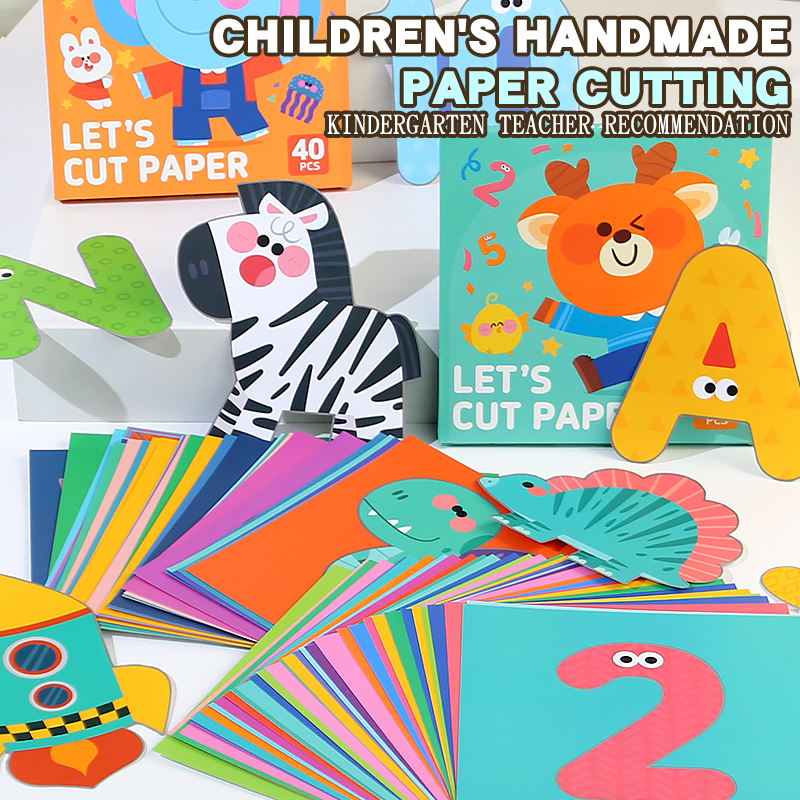 Alphabet and Number Paper Cutting for Kids – Srizonshil